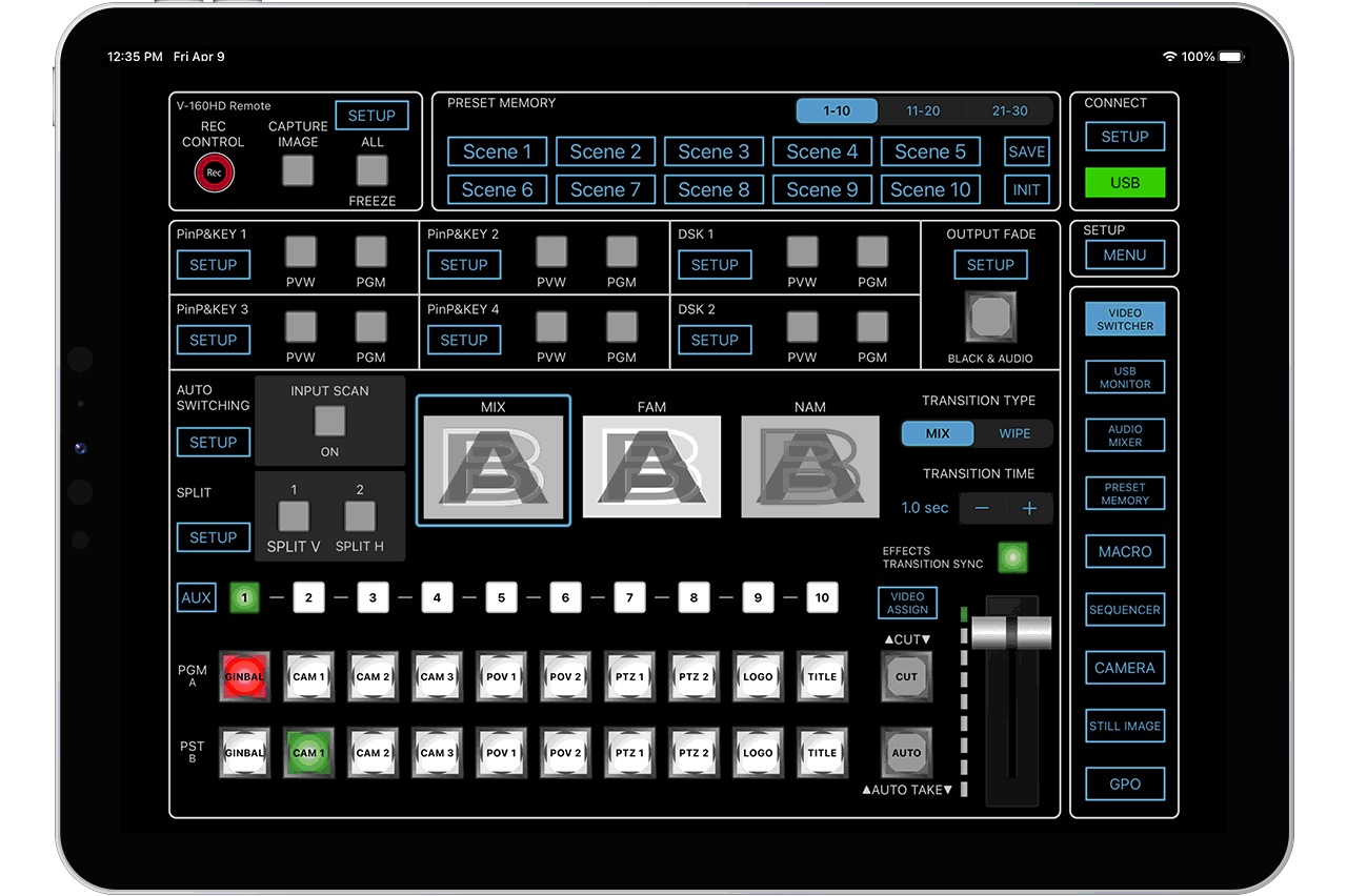 Roland Pro A/V - V-160HD | Streaming Video Switcher